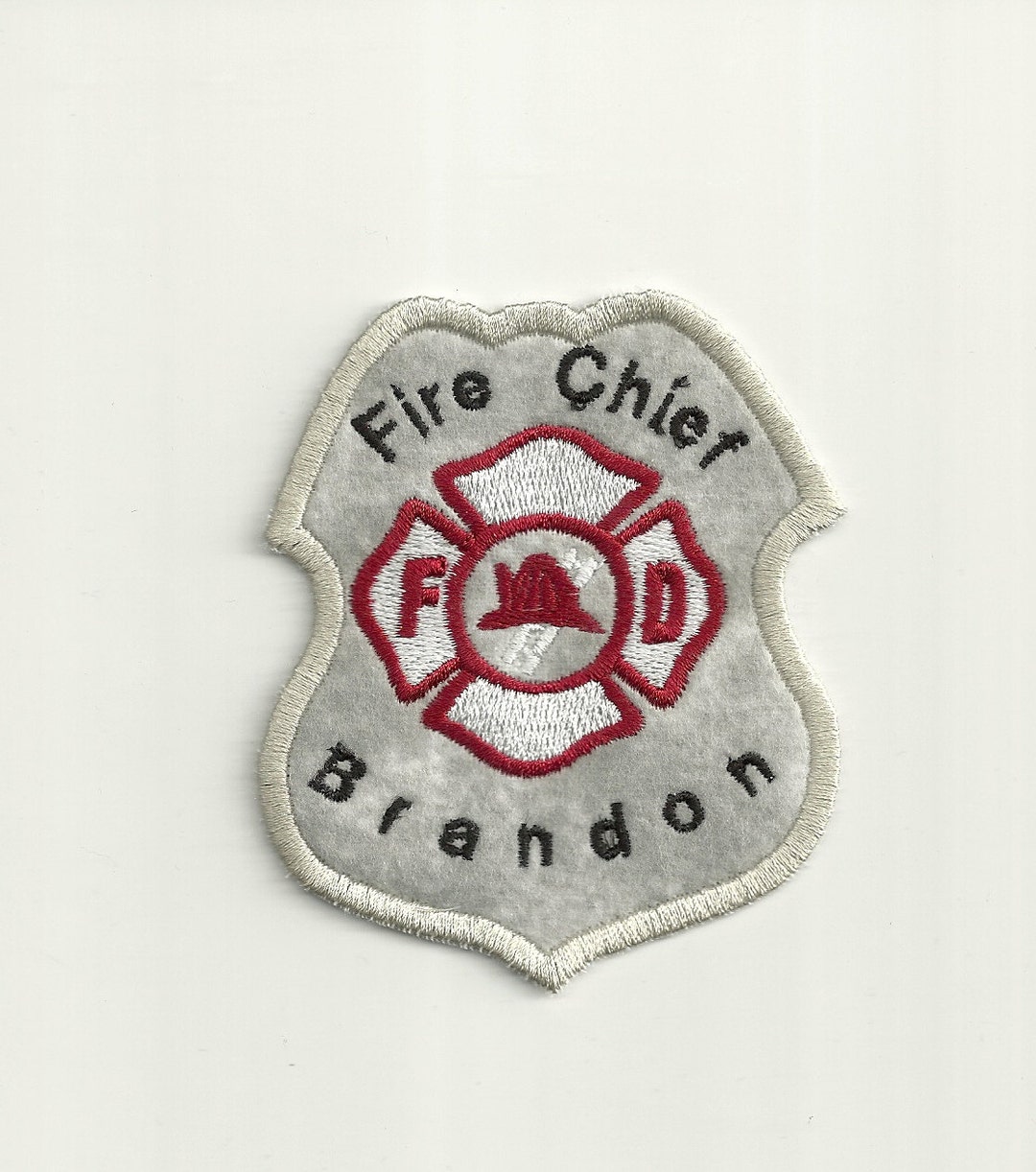 Your Name on a Fire Chief Badge Patch! Custom Made! - Etsy