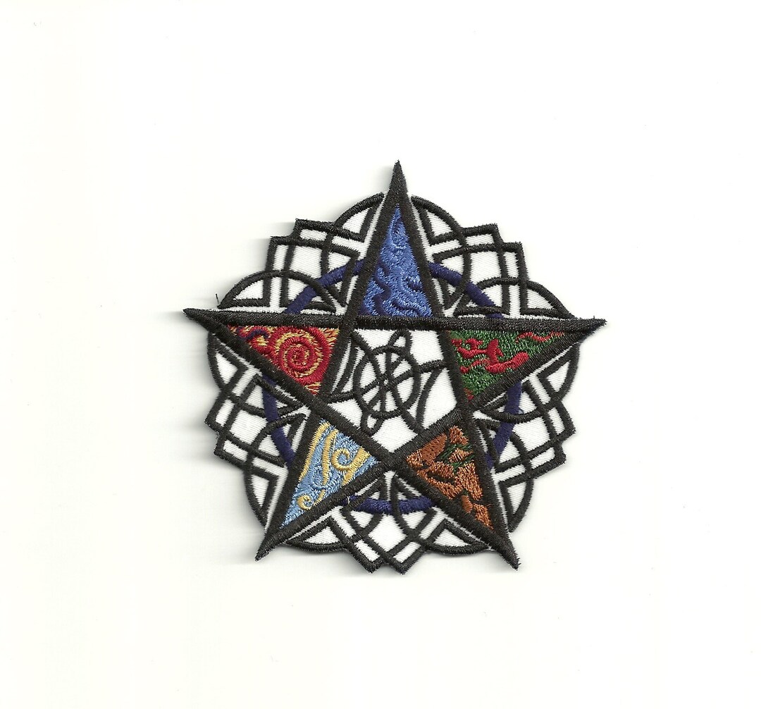 Elements Pentagram Patch! Custom Made! - Etsy