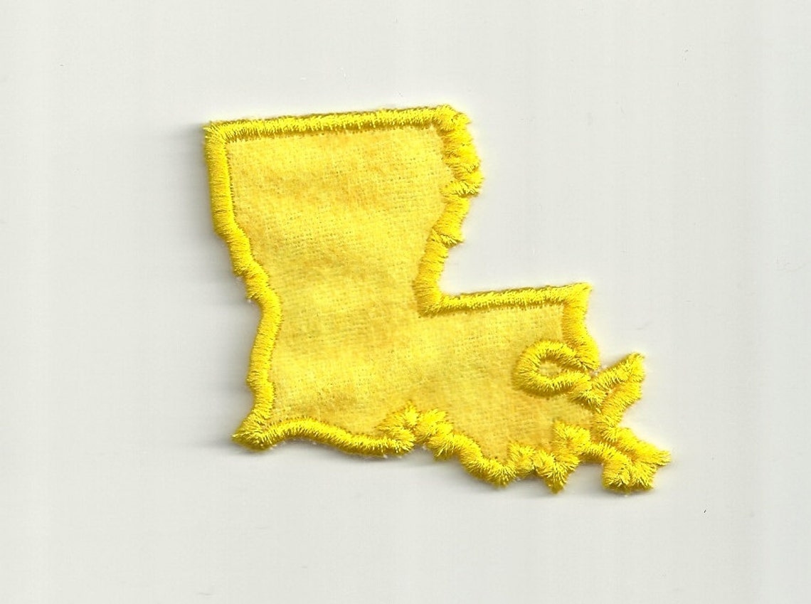 Louisiana State Patch! Any Color! Custom Made! - Etsy