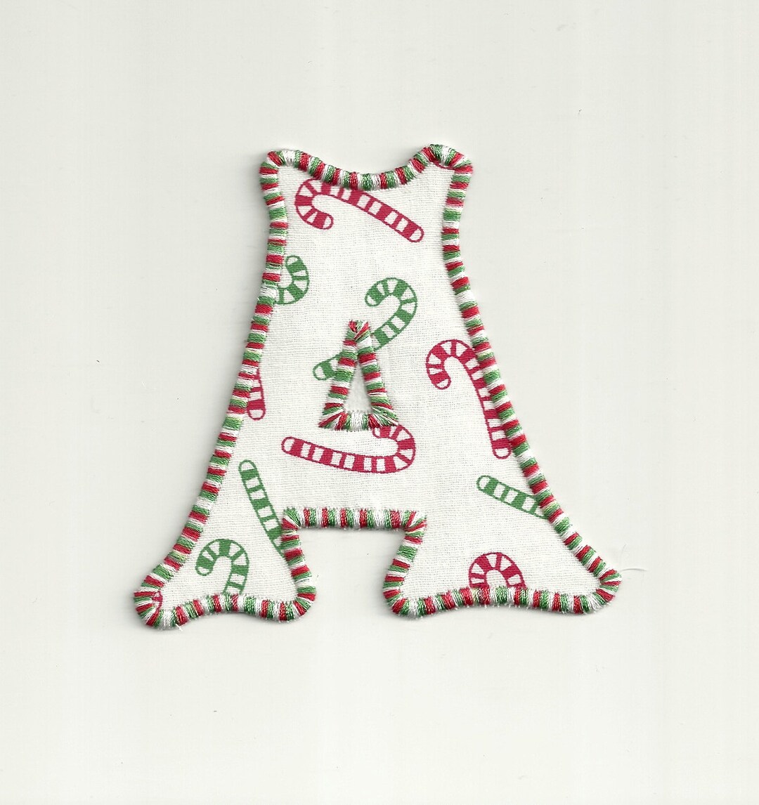 Candy Cane Letter! 4" Any Letter Custom Made! - Etsy