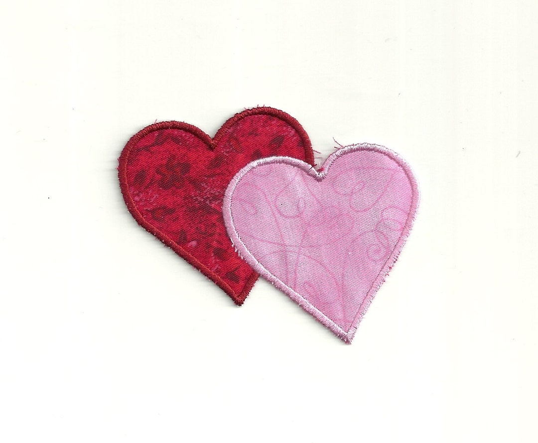Twin Heart Patch Custom Made! - Etsy