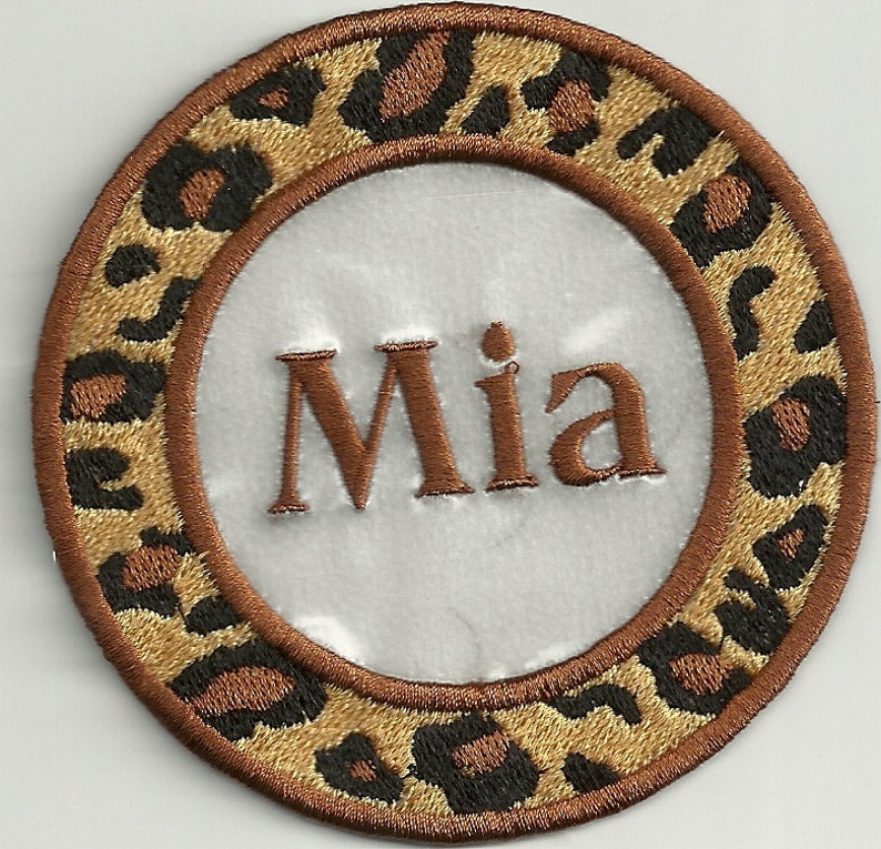 Your Name in a Cheetah Print Patch Custom Made - Etsy
