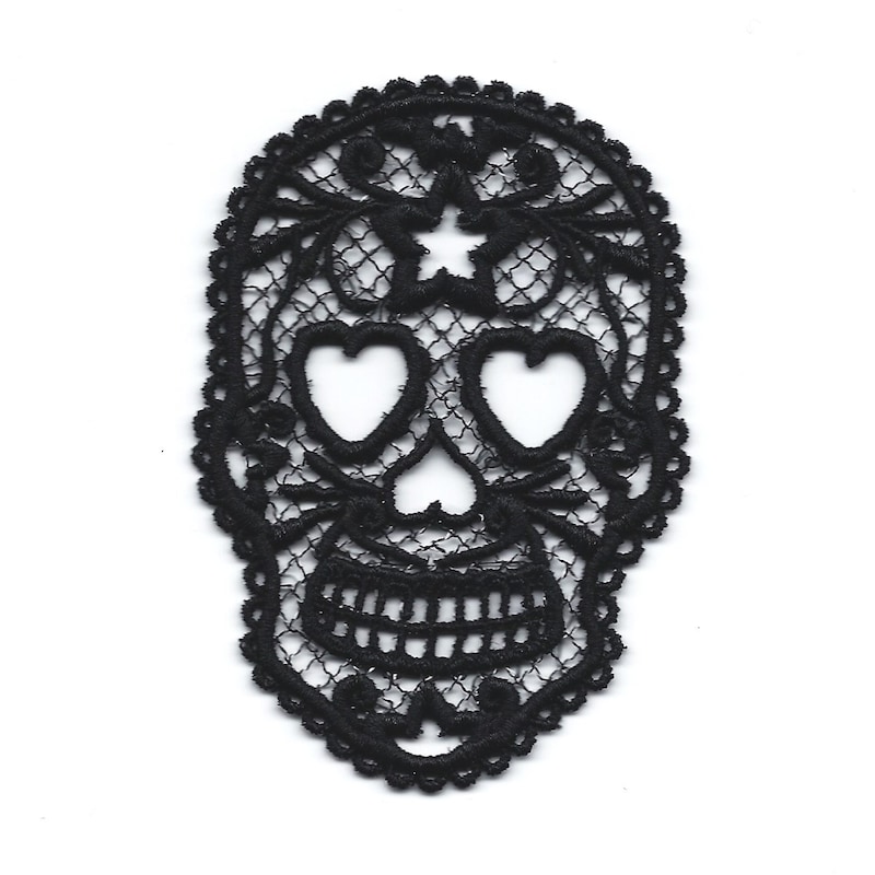 Black Skull Lace - Etsy
