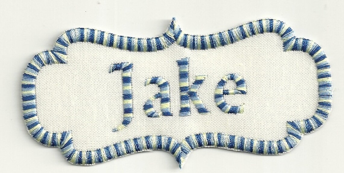 Your Name in a Frame 3 Variegated Threads. Custom Made AP41 - Etsy