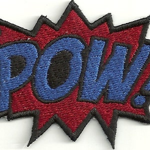 Super Hero, POW Patch! Any Color Combo! Custom Made! F11 - Etsy