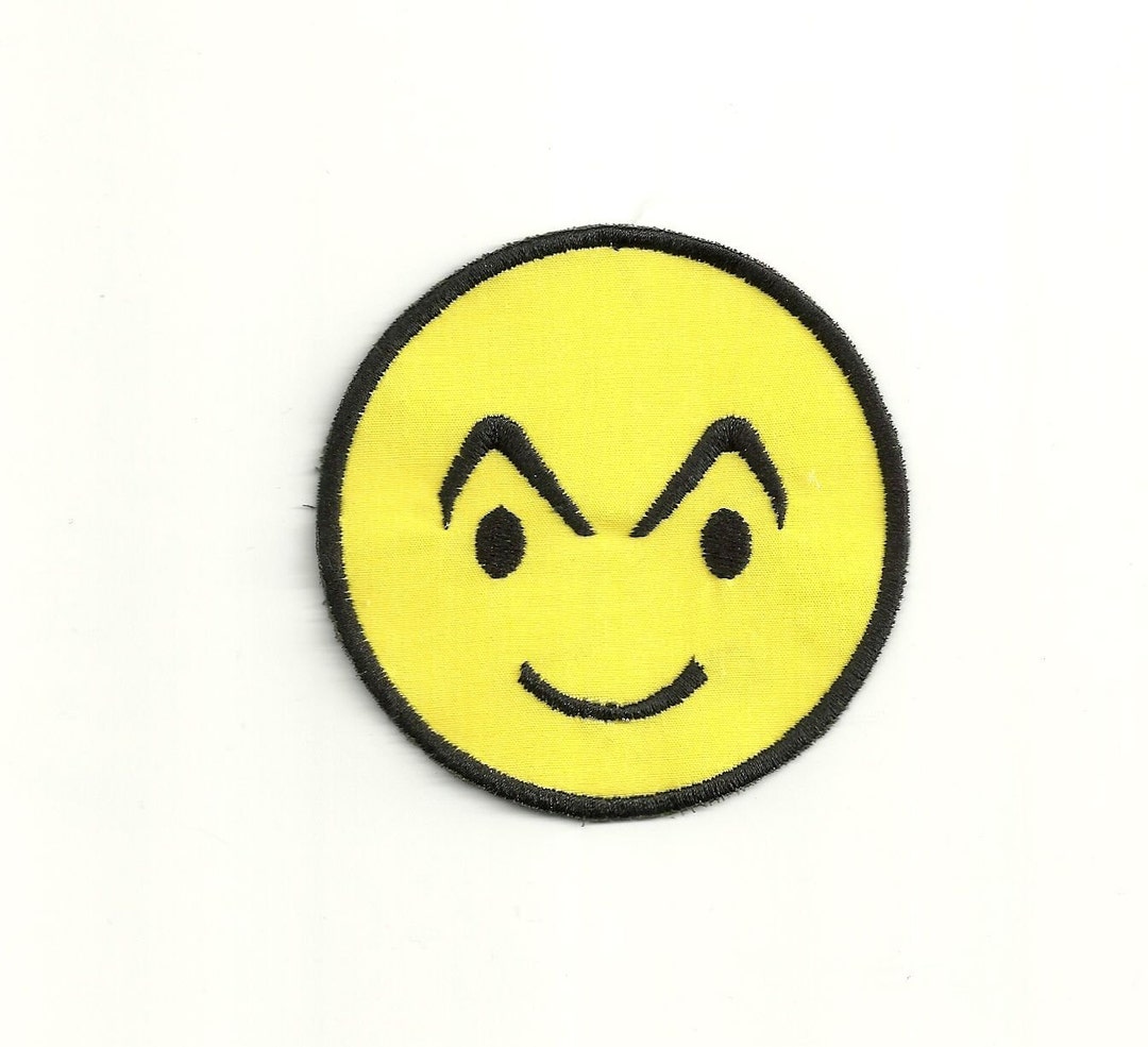 Wicked Smiley Face Patch! Custom Made! - Etsy
