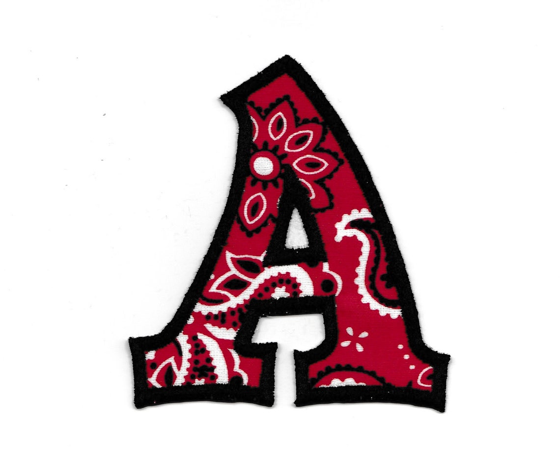Bandana Letter! 2” Any Letter Custom Made! - Etsy