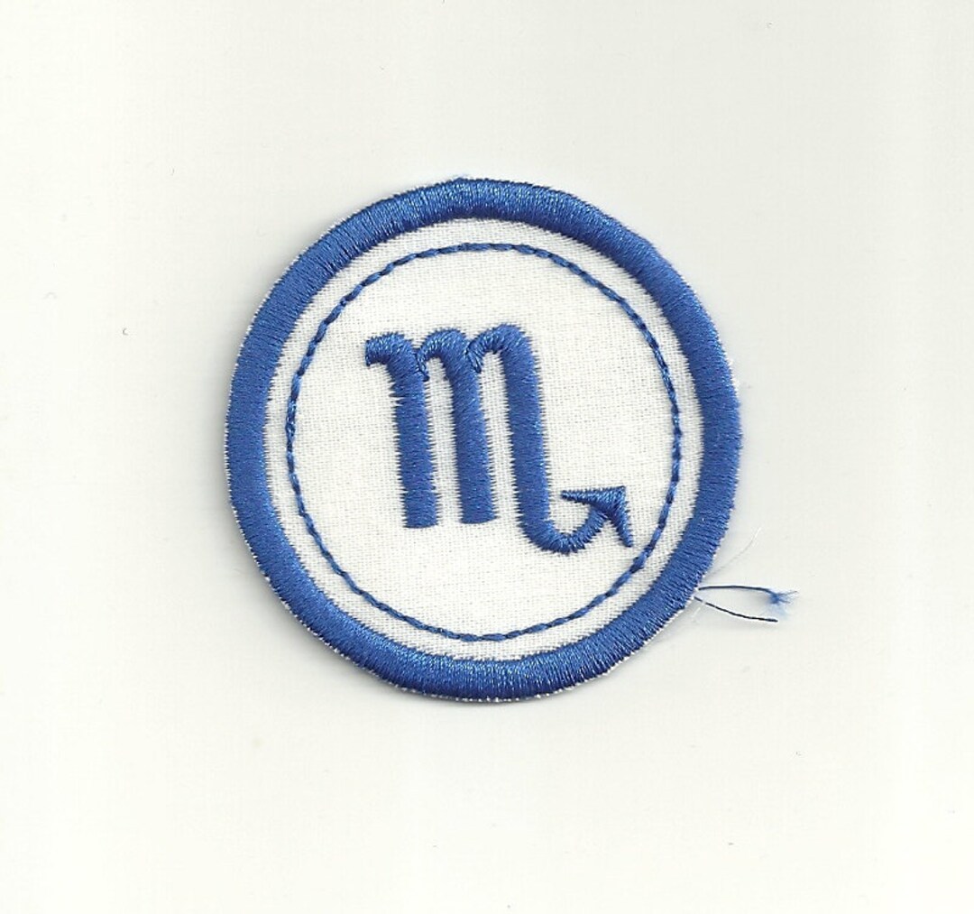 Zodiac Scorpio Merit Badge, Patch! Any Color Combo, Custom Made! - Etsy