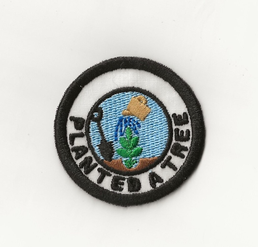 2" Planted a Tree Merit Badge, Patch! Any Color Combo! Custom Made! - Etsy