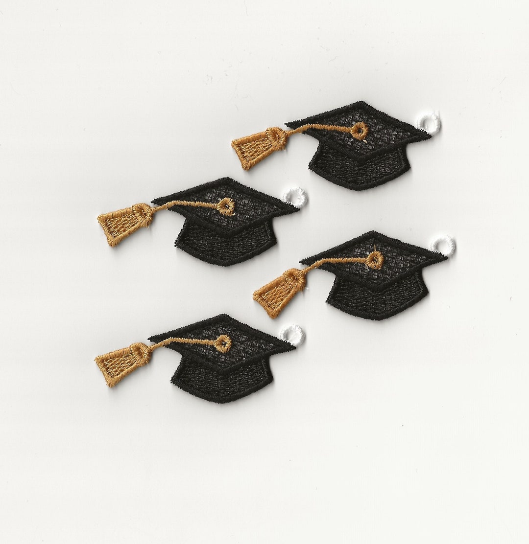 2” Graduation Hat Lace Charms, Set of 4! - Etsy