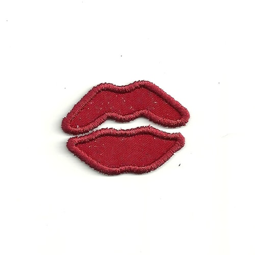 Tiny Kissing Lips Patch Custom Made AP51 - Etsy