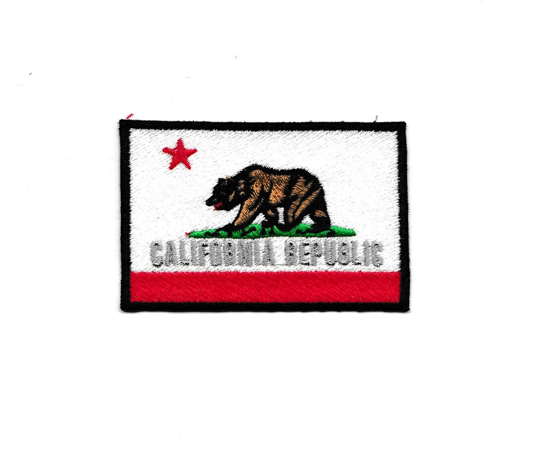 3" California State Flag Patch Custom Made! - Etsy