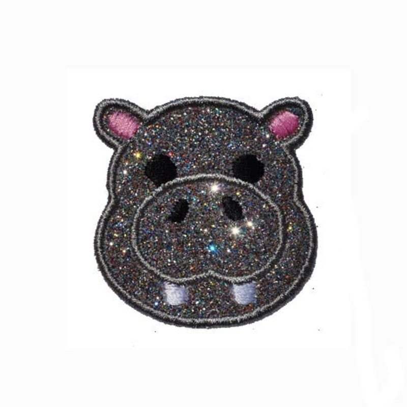 Hippo Applique - Etsy