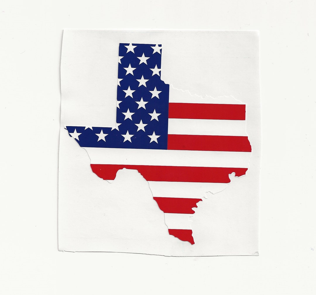 Texas American Flag, Vinyl Decal! Multiple Sizes Custom Made! - Etsy