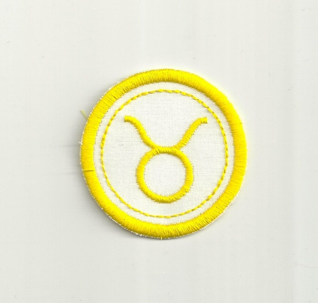 Zodiac Taurus Merit Badge, Patch! Any Color Combo, Custom Made! - Etsy