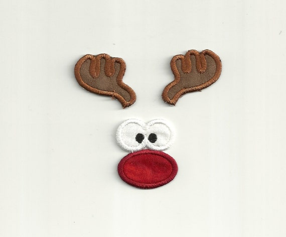 Reindeer Face Patch. KIDS SIZE Custom Made - Etsy