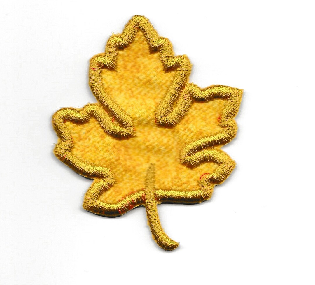 3" Fall Oak Leaf Patch! Custom Made, Any Color! AP124 - Etsy