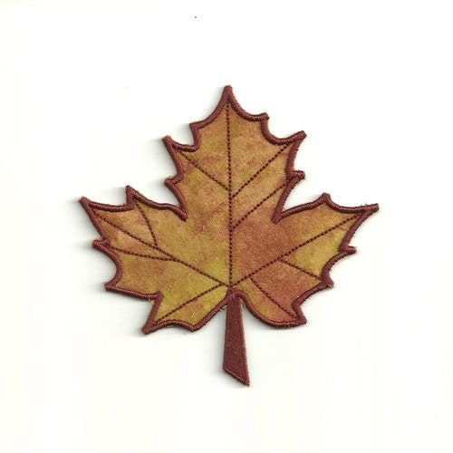 Fall Maple Leaf Patch Custom Made Any Color - Etsy