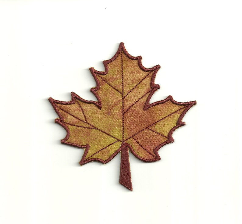 Fall Maple Leaf Patch Custom Made Any Color - Etsy