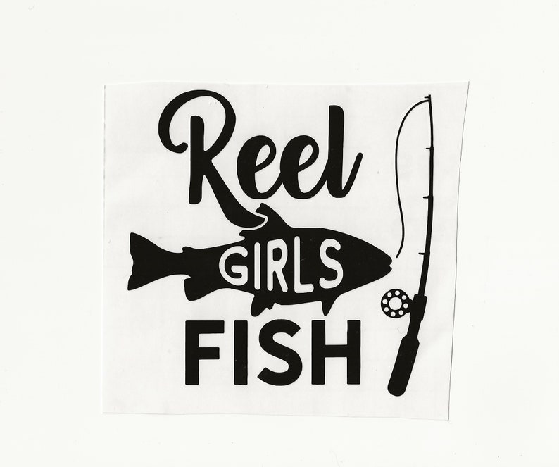 Reel Girls Fish, Vinyl Decal! Multiple Sizes and Colors Custom Made! - Etsy