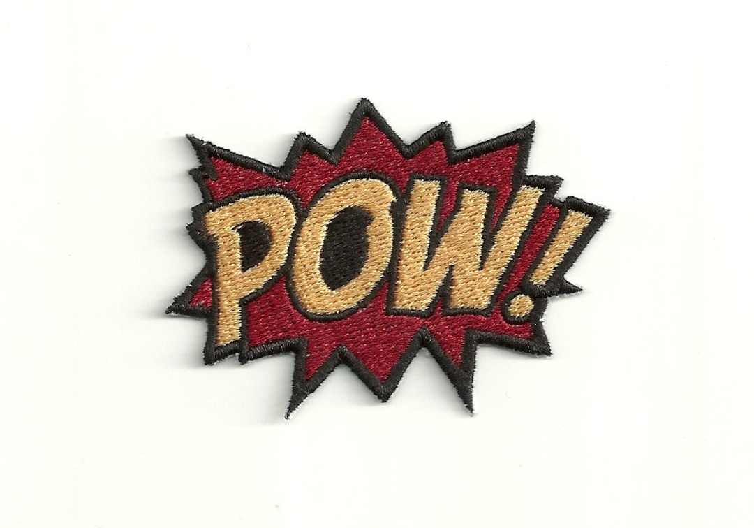 Super Hero, POW Patch! Any Color Combo! Custom Made! F11 - Etsy