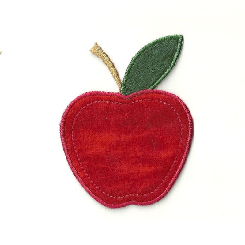 Apple Applique - Etsy