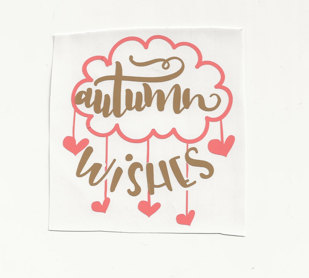 Autumn Wishes Vinyl Decal Multiple Sizes and Colors Custom - Etsy