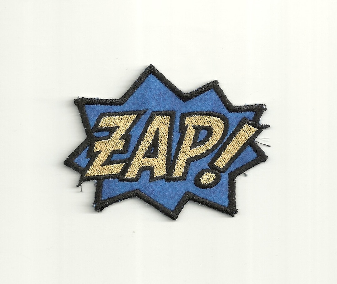 Super Hero, ZAP Patch! Any Color Combo! Custom Made! - Etsy
