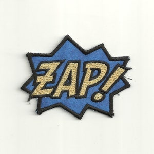 Super Hero, ZAP Patch! Any Color Combo! Custom Made! - Etsy