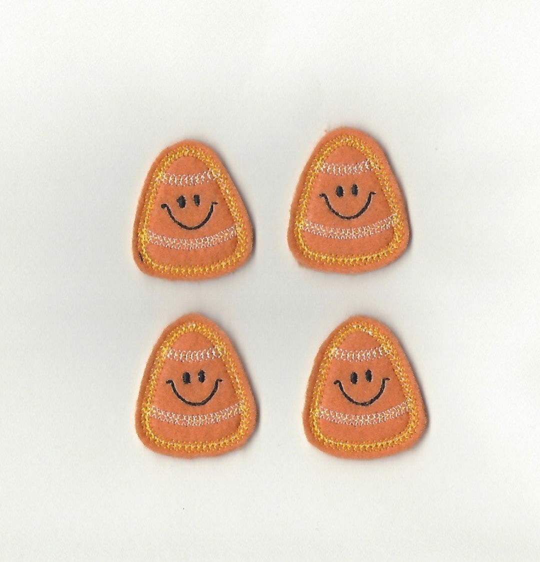 Smiley Candy Corn Felties! Set of 4! - Etsy
