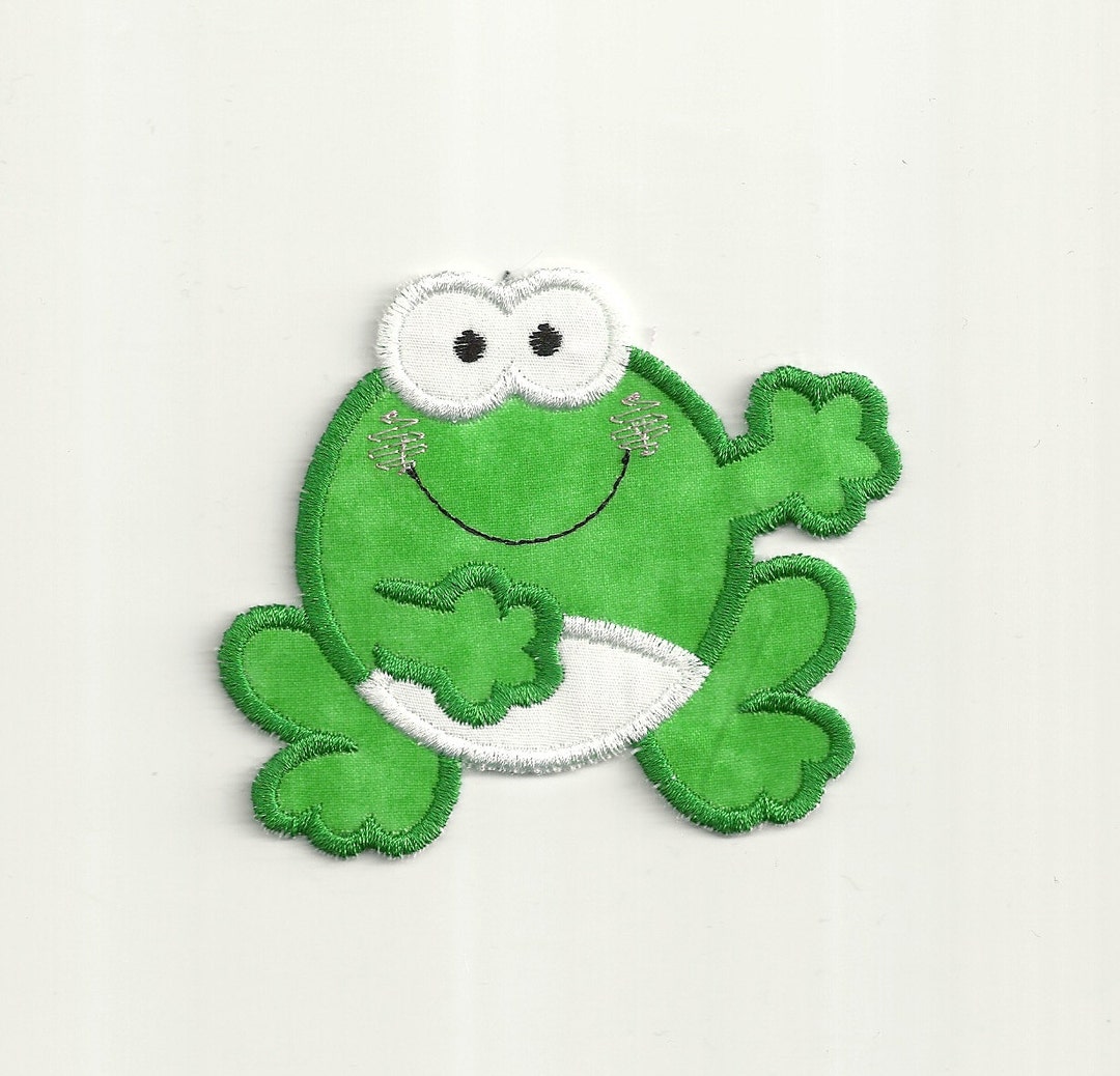 Cartoon Frog Patch! Custom Made! - Etsy