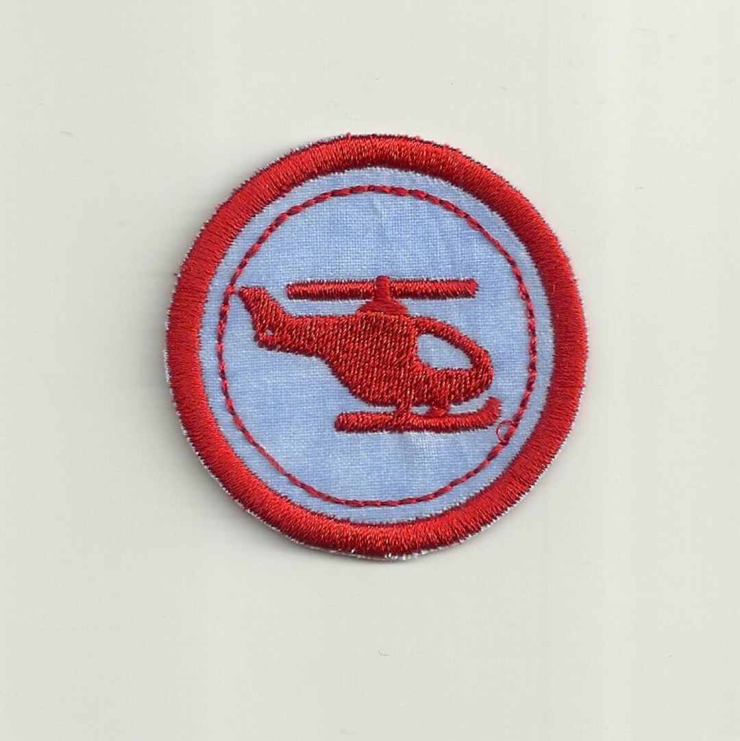 2" Helicopter Merit Badge! Any Color Combo! Custom Made! - Etsy