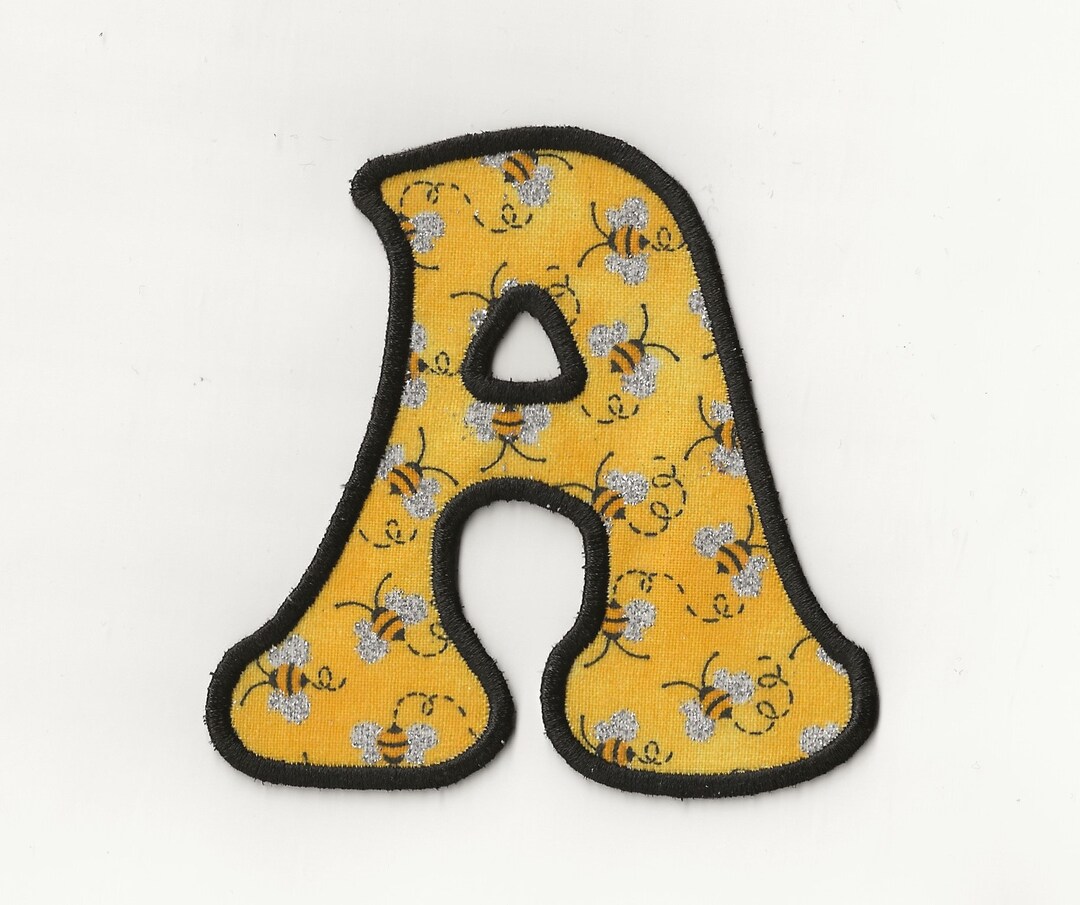 Bee Letter! 4" Any Letter Custom Made! - Etsy