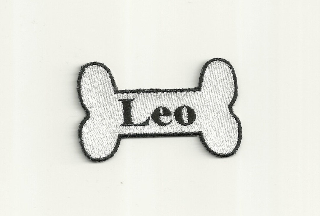 Your Name on a Dog Bone Patch! Custom Made! - Etsy