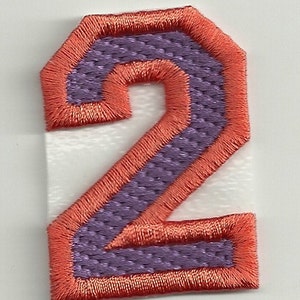 2" Varsity Number Patch, Any Color Combo, Custom Made! - Etsy