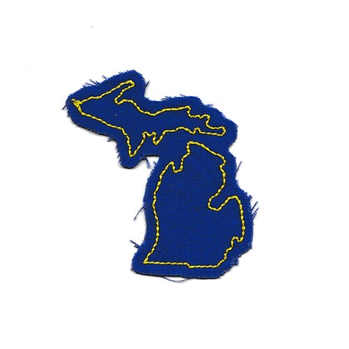 Michigan State Patch Any Color Custom Made - Etsy