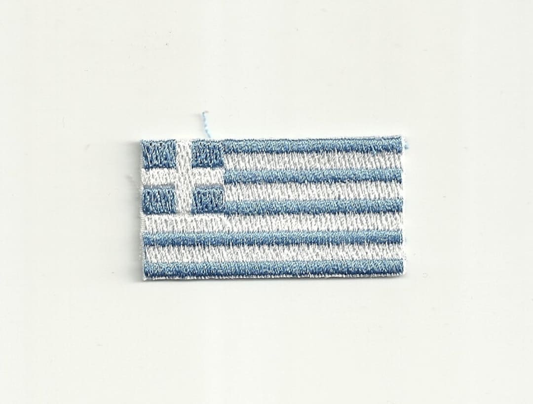 Tiny Greek Flag Patch! Custom Made! - Etsy
