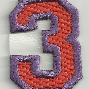 2" Varsity Number Patch, Any Color Combo, Custom Made! - Etsy