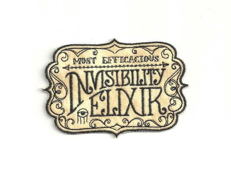Invisibility Elixir, Label Patch! Custom Made! AP1 - Etsy