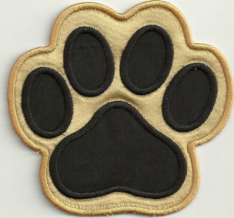 Paw Print Patch, Any Color Combo! Custom Made! AP40 - Etsy