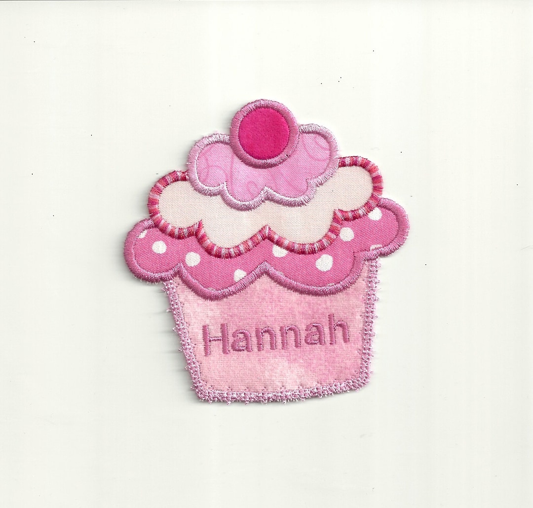 Your Name on a Cupcake, Any Color Patch! Custom Made! AP96 - Etsy