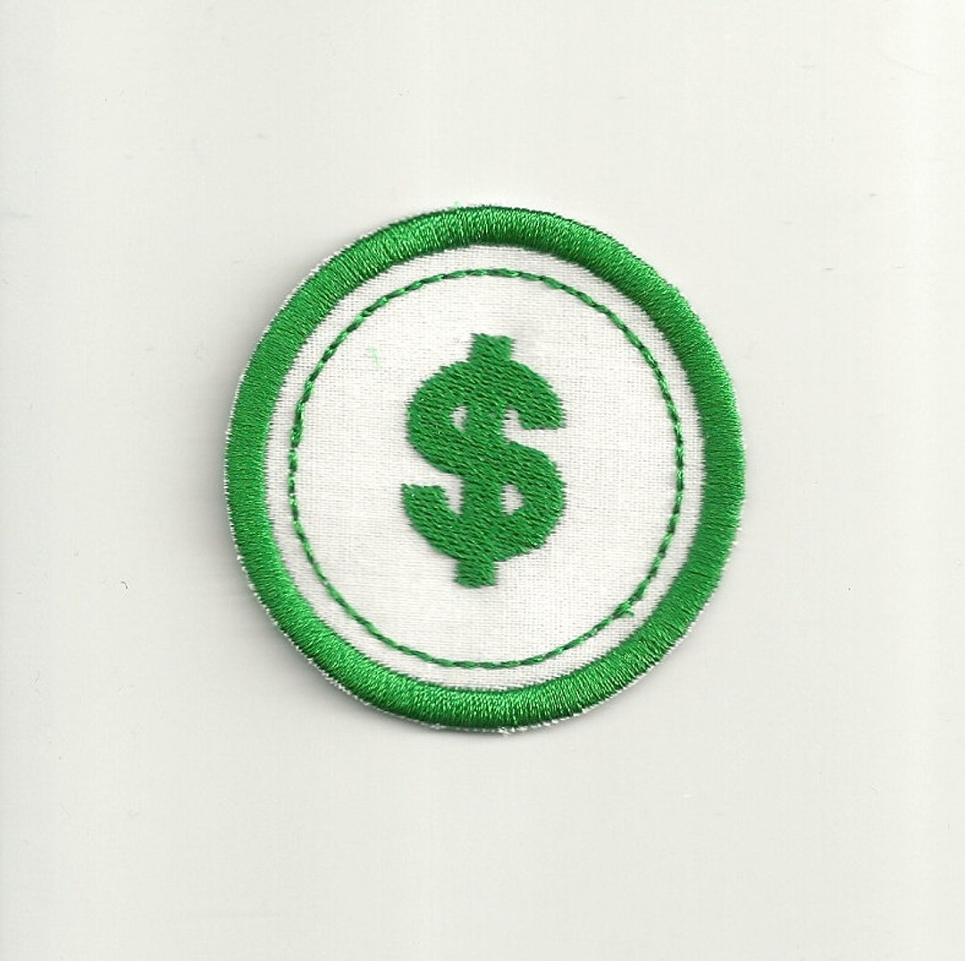 2" Money Saver Merit Badge, Patch! Any Color Combo! Custom Made! - Etsy