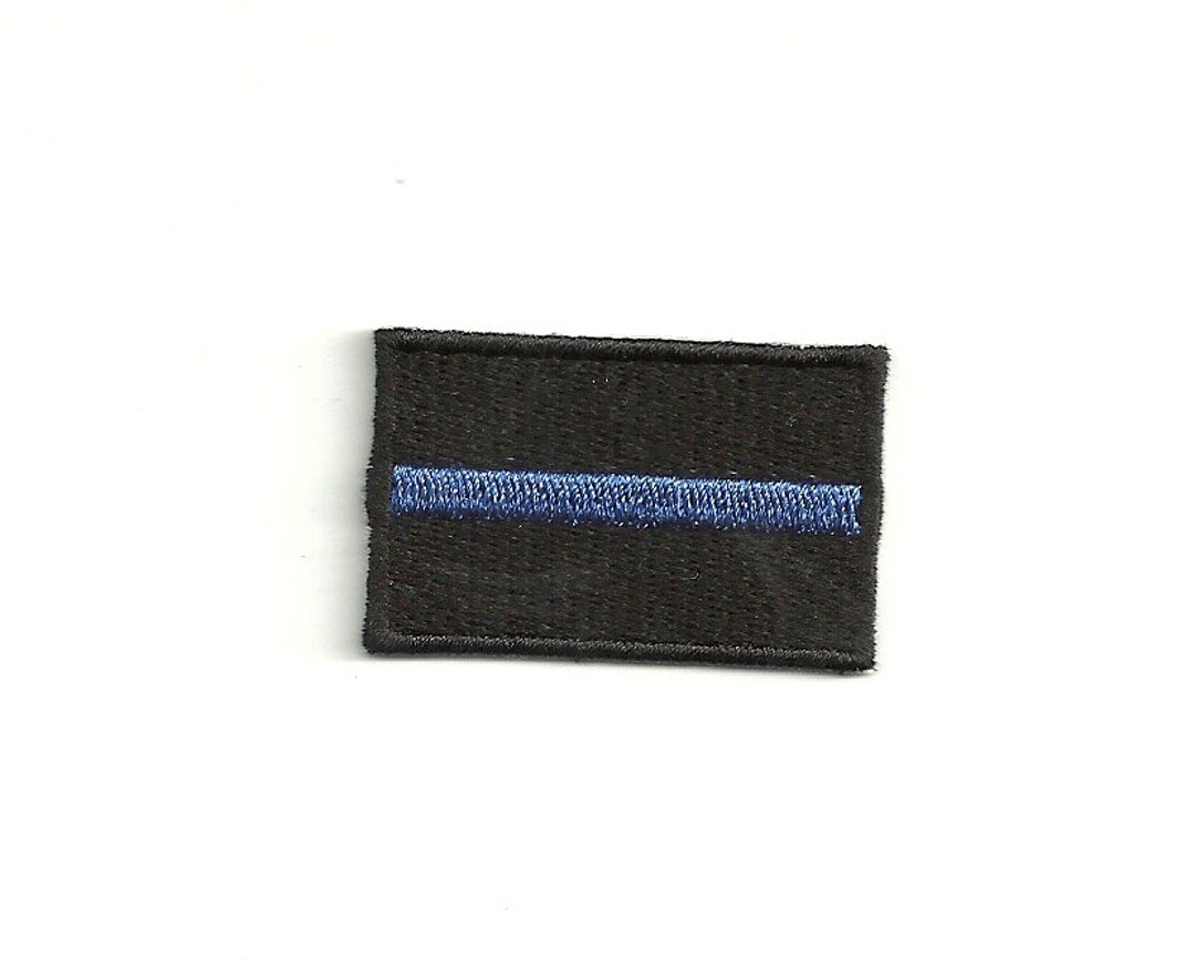 2" Tiny Thin Blue Line, Police Responder Patch! Custom Made! - Etsy