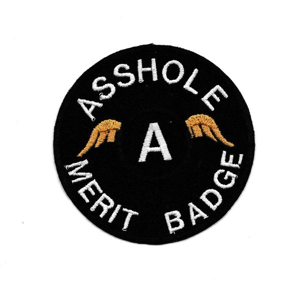 Asshole Merit Badge Etsy
