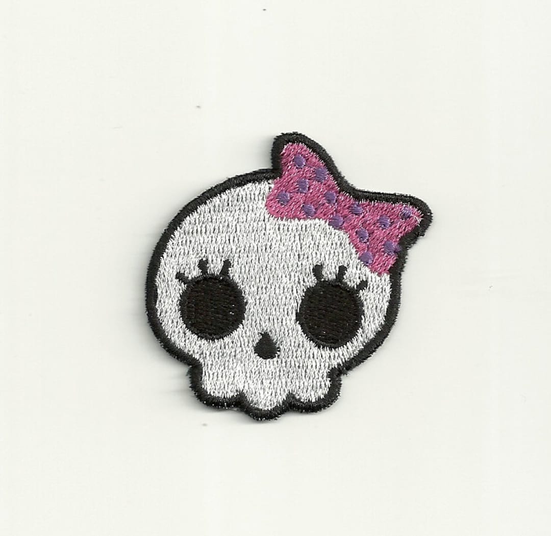 Girl Skull Patch! Custom Made! - Etsy