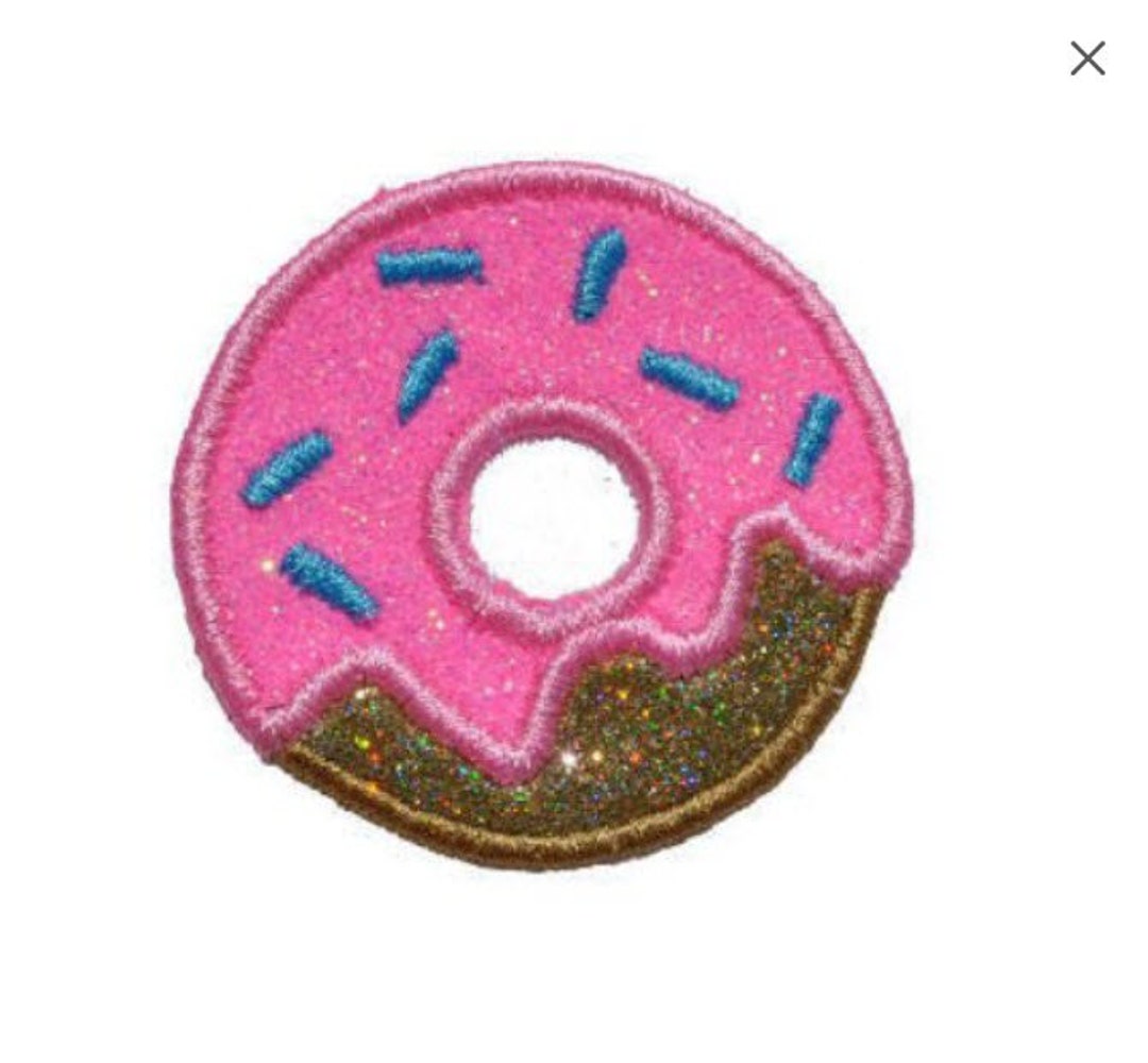 Donut Sparkle Glitter 2" Choice of Chocolate or Strawberry Yummy ...