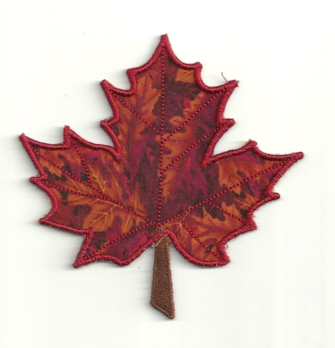 Fall Maple Leaf Patch Custom Made Any Color - Etsy