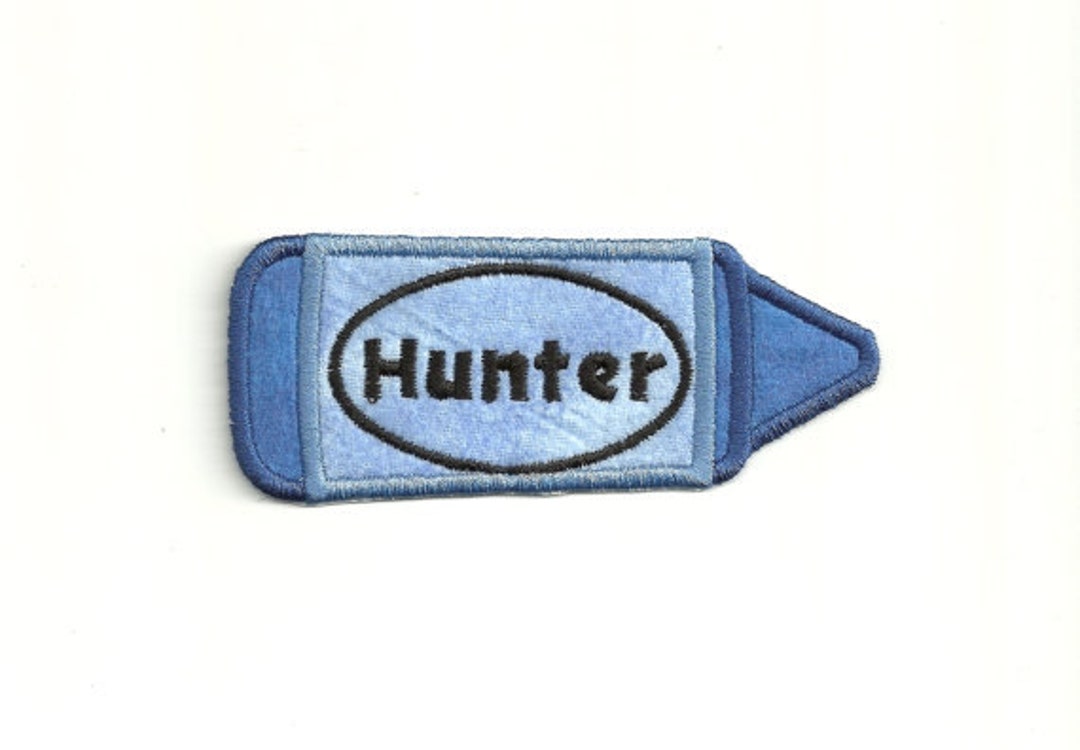 Your Name on a Crayon Patch, Any Color! Custom Made! AP107 - Etsy