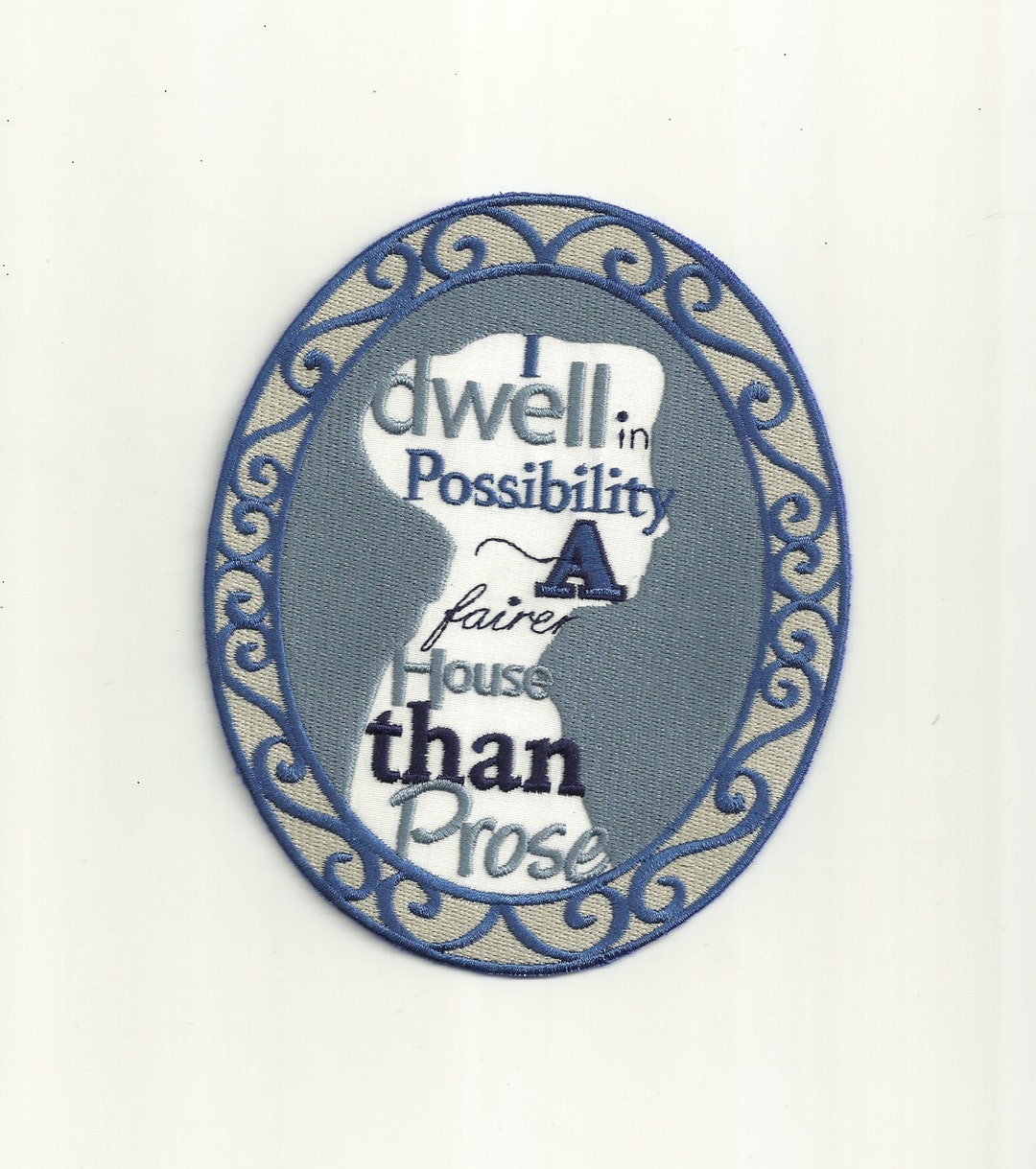Emily Dickinson Quote, Cameo Patch! Custom Made! - Etsy