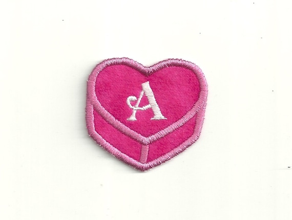 Your Initial in a Conversation Heart Patch Custom Made - Etsy